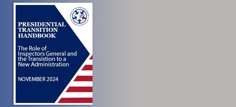 Presidential Transition Handbook | Council of the Inspectors General on ...