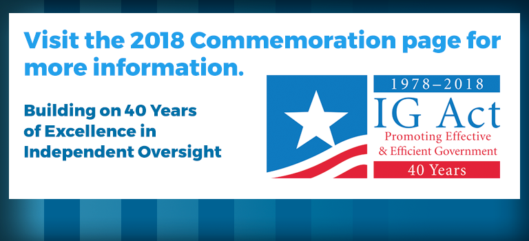 40 Years Commemoration | Council of the Inspectors General on Integrity ...